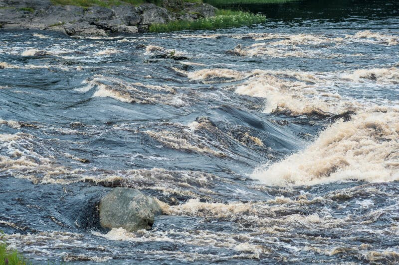 Turbulent Stream in the River Rapids Stock Photo - Image of stream ...
