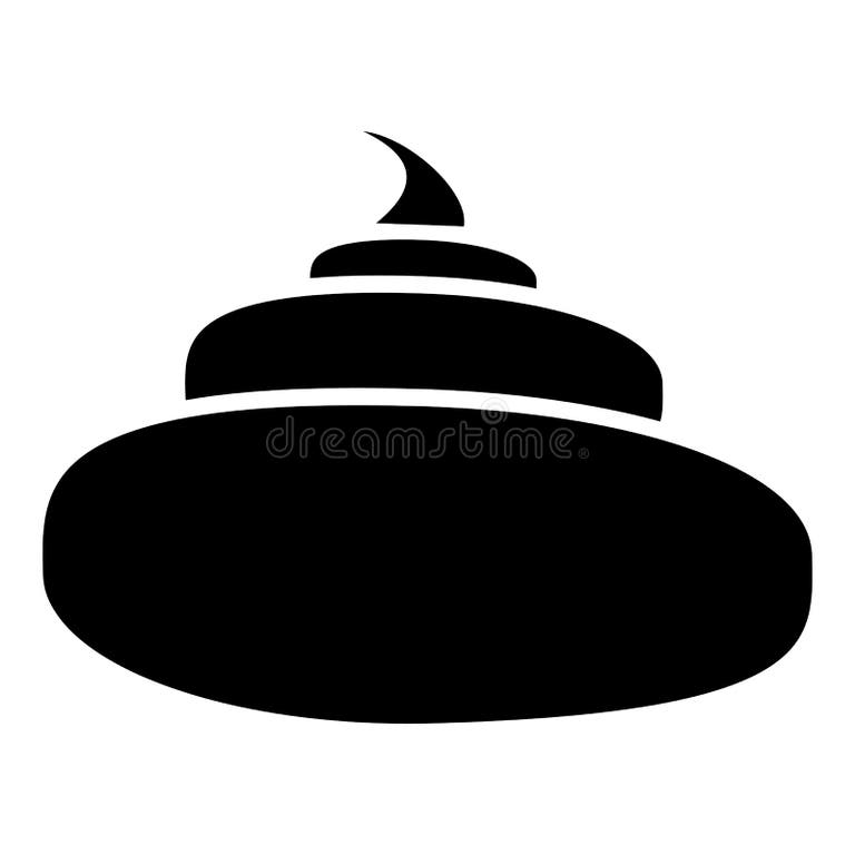 Turd icon, simple style stock vector. Illustration of sign - 79998613