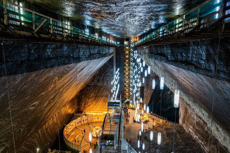 Turda Salt Mine in Transylvania, Romania Editorial Stock Image - Image ...