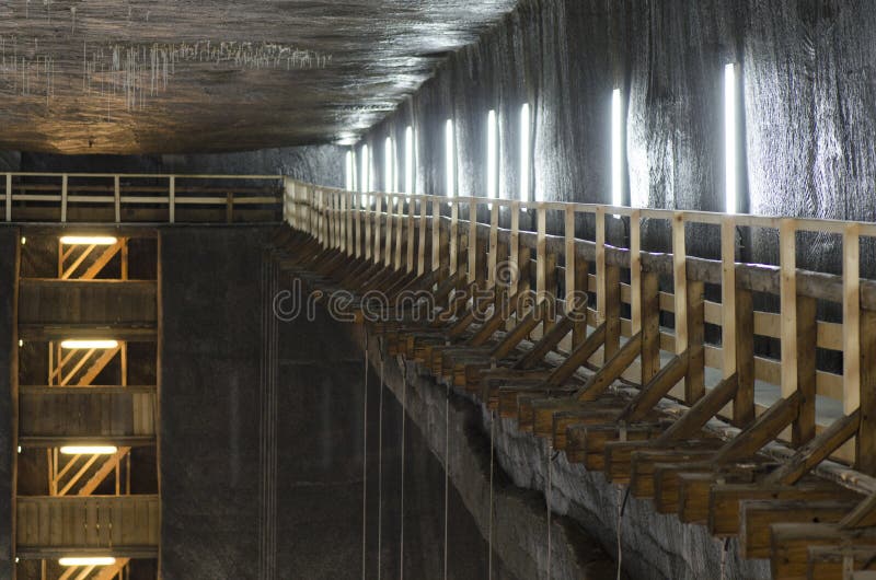 Turda Salt Mine stock photo. Image of exploitation, brine - 33157460