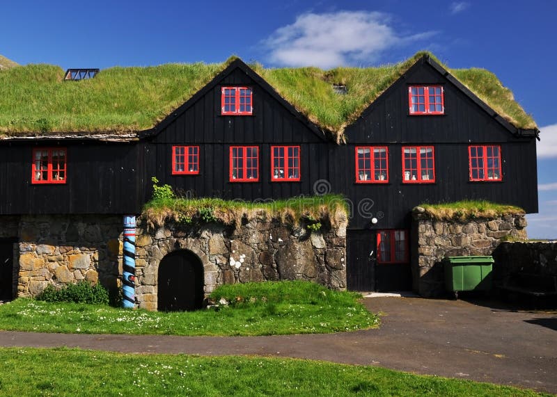 Old Turf Covered House, Iceland Stock Photo - Image of house, building ...