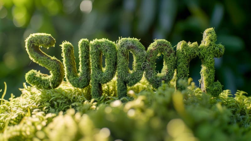 Turf Support Concept Creative Horizontal Art Poster. Stock Illustration ...