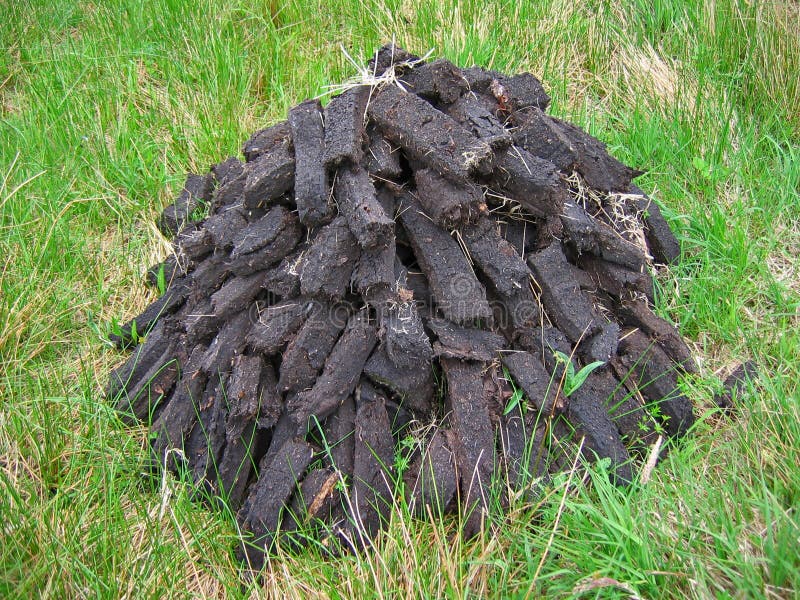 Turfa de secagem foto de stock. Imagem de corte, turfa - 22285606