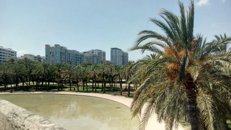 Turia Park in Valencia, Spain. Stock Image - Image of tourism ...