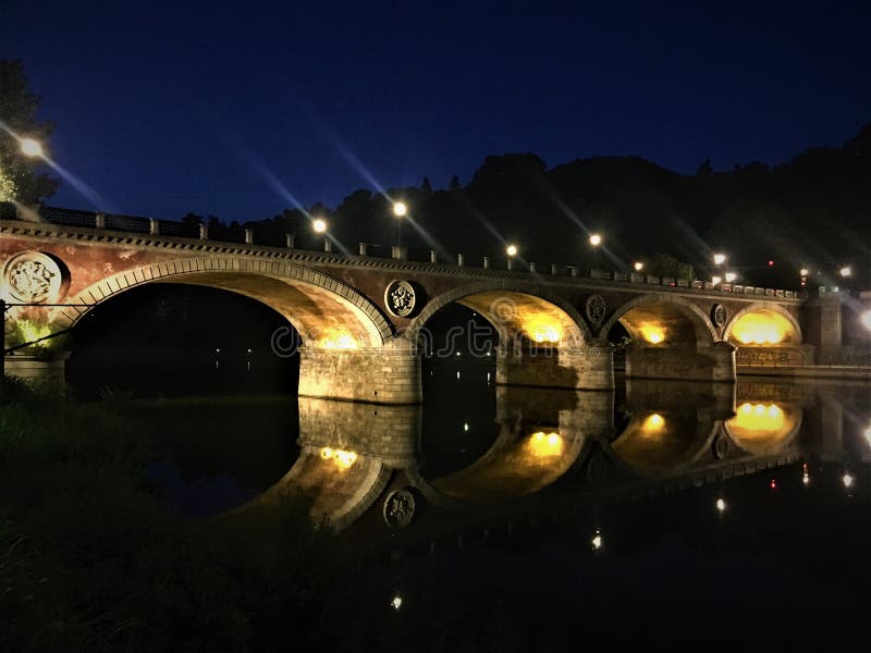Turin bridge stock photo. Image of valentine, arch, valentino - 54625388