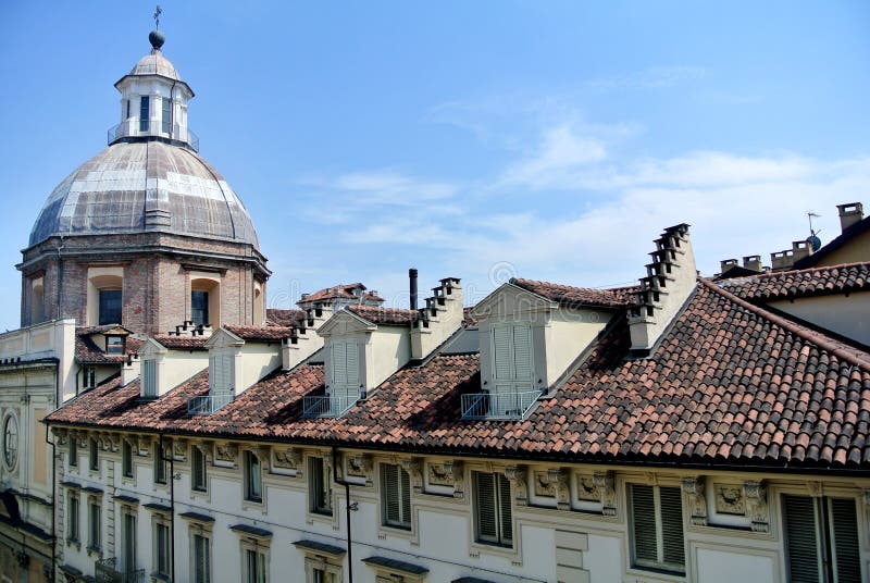 Turin buildings stock photo. Image of decorated, dormer - 103023754