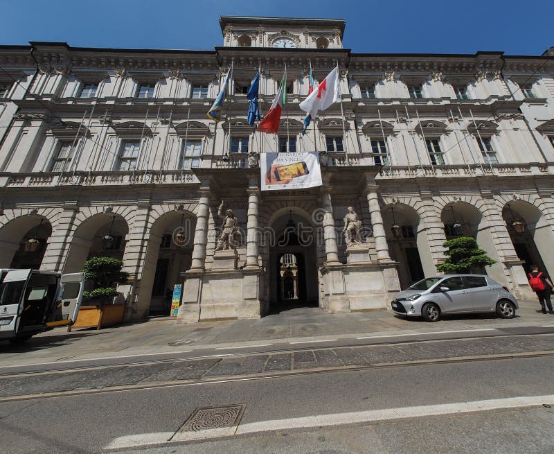 Turin city hall in Turin editorial image. Image of centre - 147578755