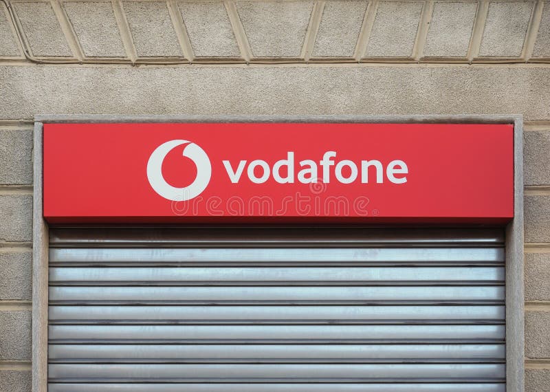 TURIN - DEC 2021: Vodafone Sign Editorial Photography - Image of ...