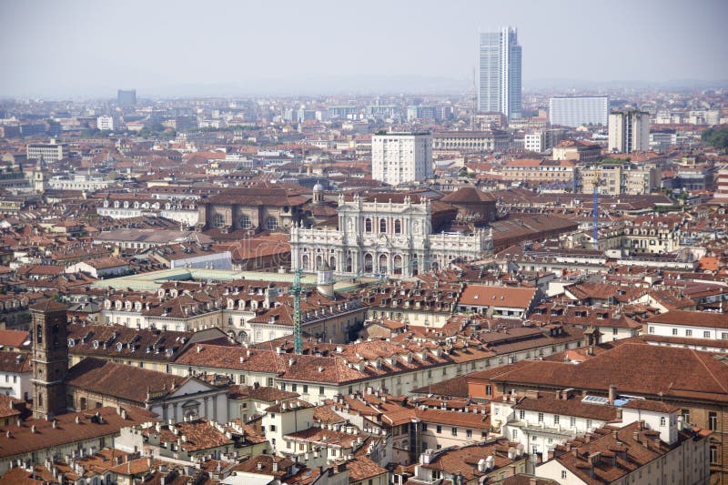 TURIN, ITALY - 15 SEP 2019: Panoramic View of the Turin Skyline from ...