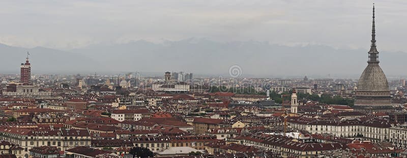 Turin Overview stock image. Image of historic, architecture - 12882521
