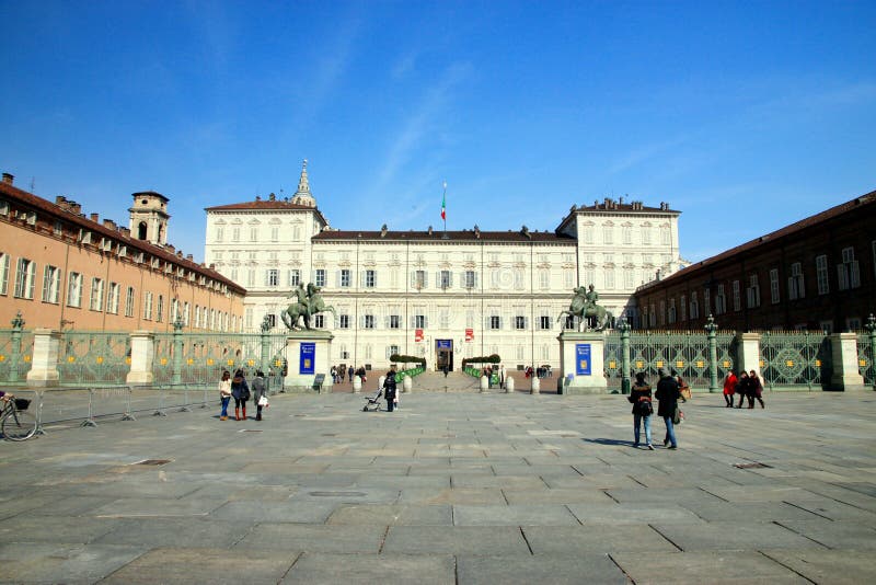 Turin Palazzo Reale editorial stock photo. Image of palazzo - 24607788