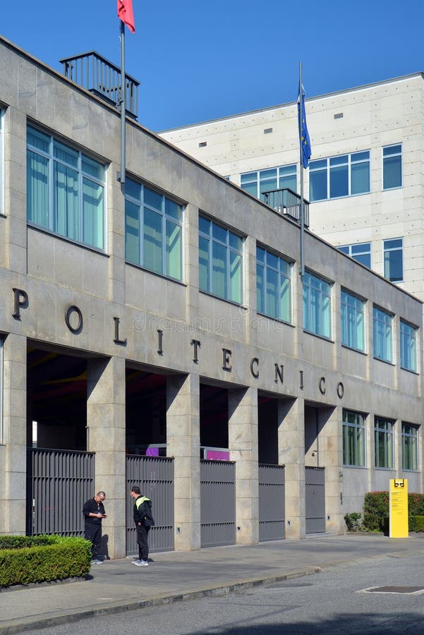Turin, Piedmont, Italy -10-10-2021- External View of the Polytechnic of ...