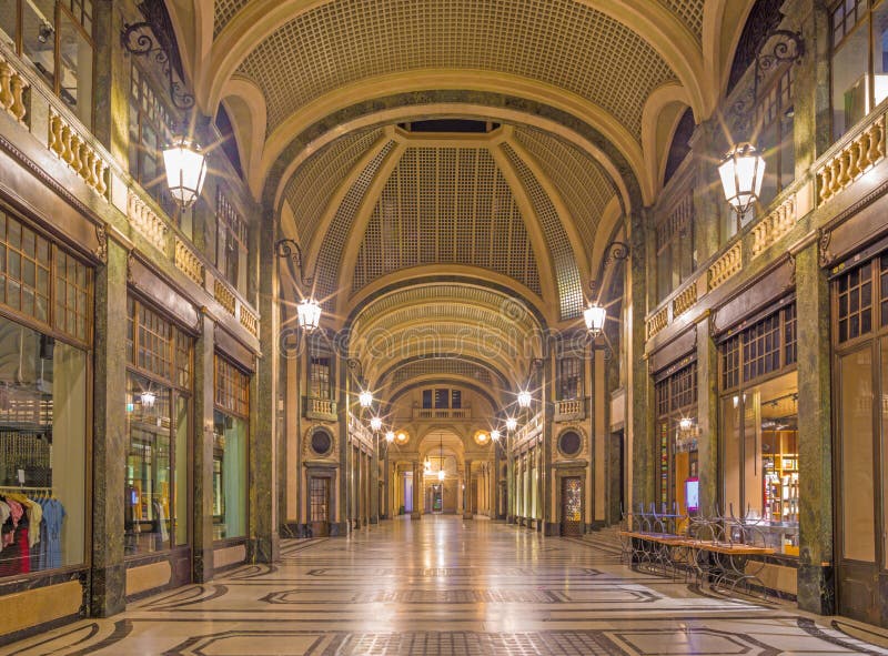 Turin gallery stock photo. Image of architecture, detail - 26860436
