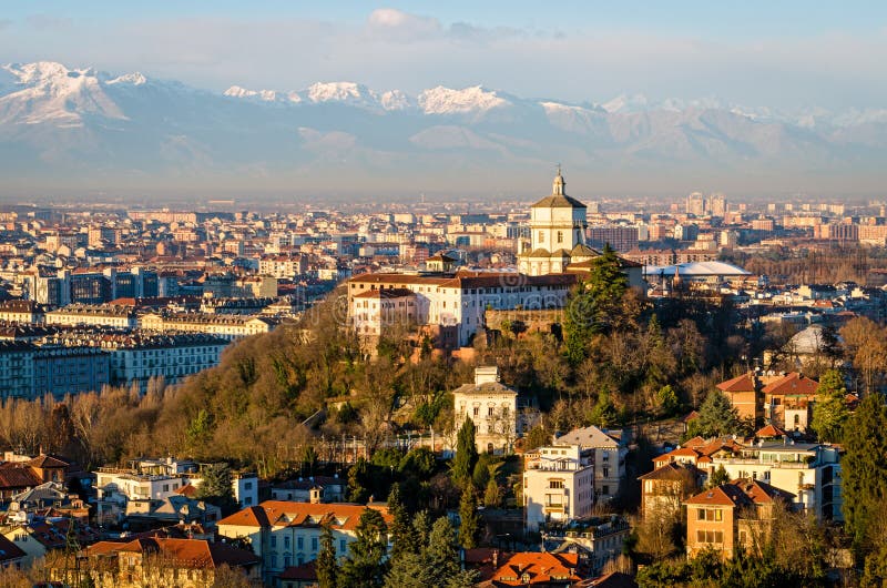Turin (Torino), Monte Dei Cappuccini Stock Photo - Image of mountains ...