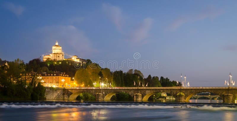 Turin (Torino), River Po and Murazzi Stock Image - Image of turin ...