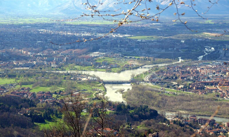 Turin view stock image. Image of italy, view, hill, skyline - 13799207