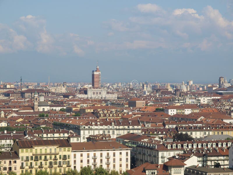 Turin view stock image. Image of cappuccini, monte, italy - 15479233