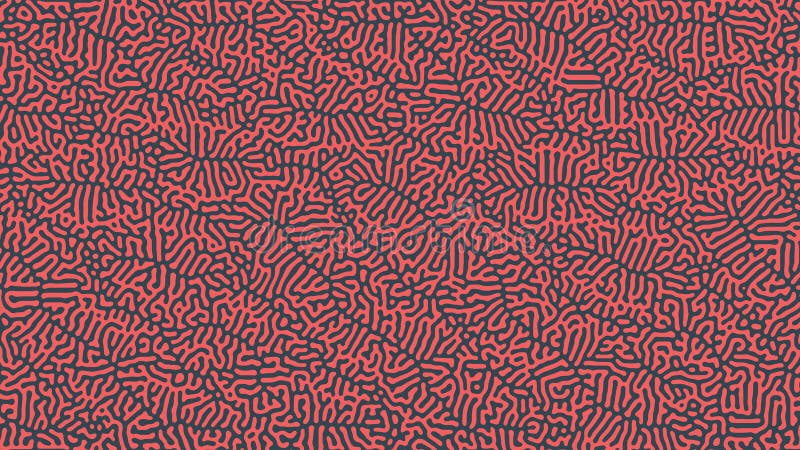 Turing Diffusion Abstract Organic Pattern Vector Red Wide Abstract ...
