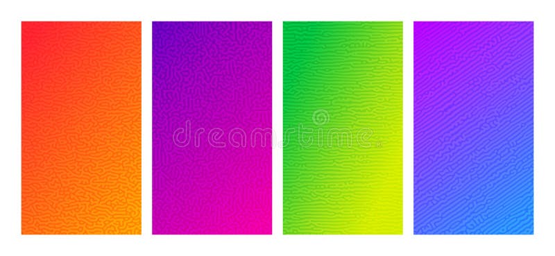 Turing Reaction Colorful Background Stock Vector Illustration Of