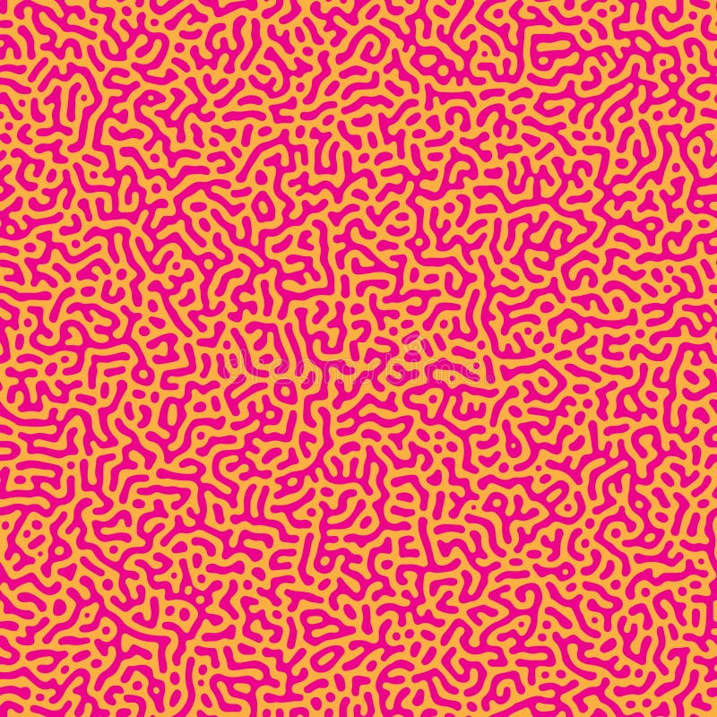 Turing Seamless Pattern. Organic Lines. Complex Biological Shapes ...