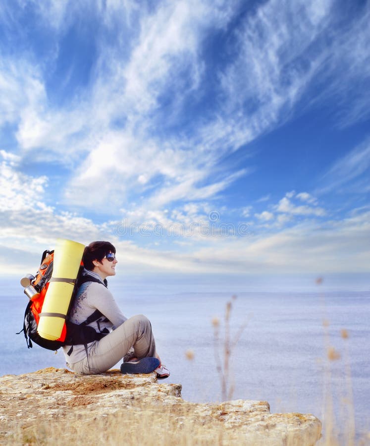 Turista imagen de archivo. Imagen de crimea, alza, parque - 22510837