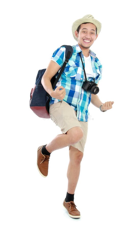 Turista feliz foto de archivo. Imagen de lifestyle, encantador - 27453824