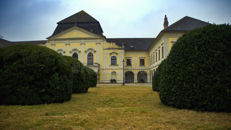 Turistic Batthyany Castle in Winter Stock Photo - Image of cultivated ...