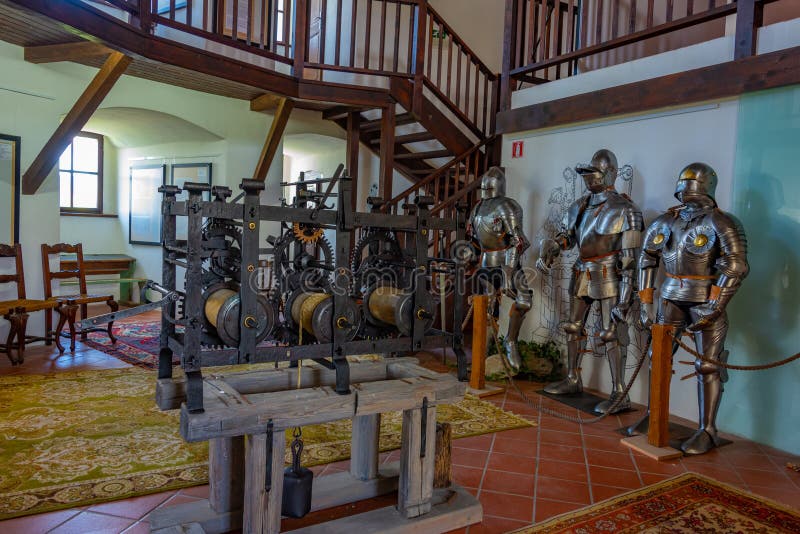 Turjak, Slovenia, 24 June 2023: Weaponry at the Turjak Castle in ...