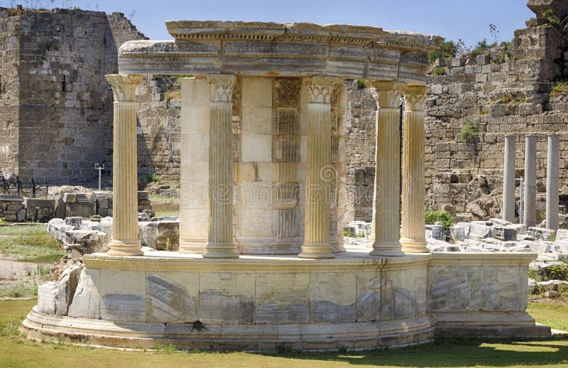 Turkey stock image. Image of side, turkish, antique, antalya - 42309047