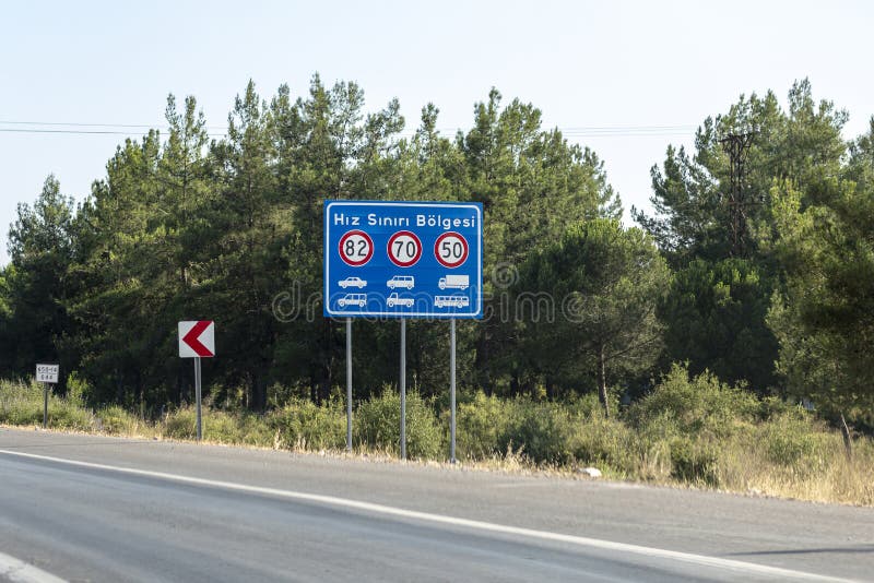 Turkey / Antalya City Road Signs Stock Photo - Image of inscription ...