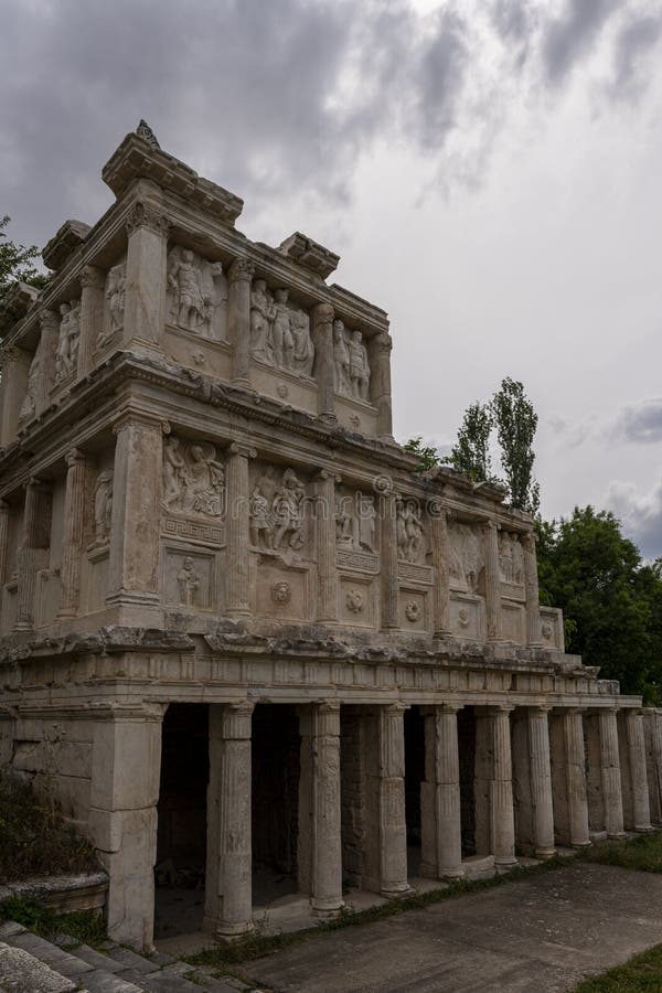 Turkey - Aphrodisias - Sebasteion Stock Photo - Image of city, marble ...