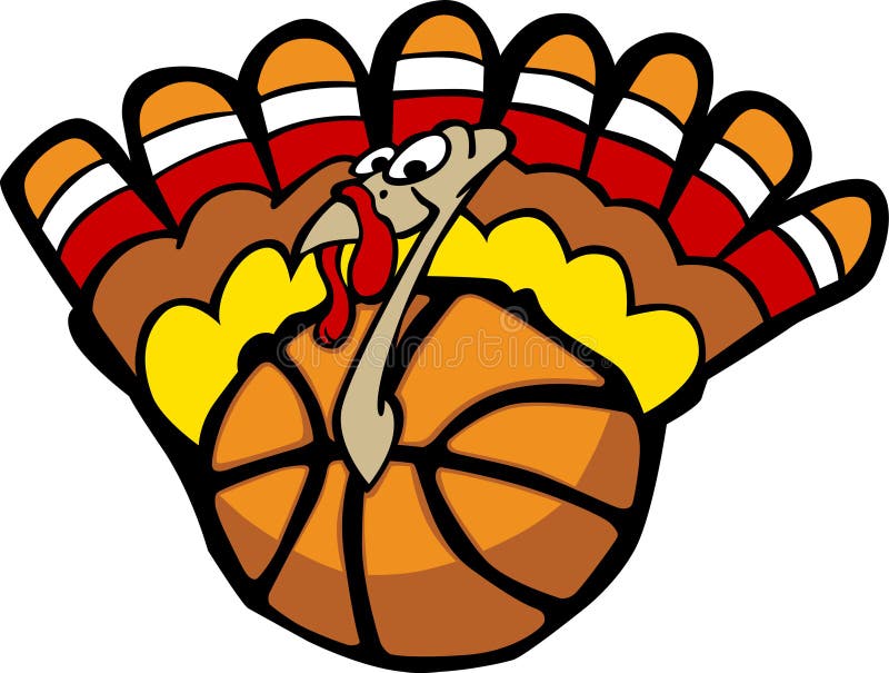 Thanksgiving Day Basketball Stock Illustration - Illustration of group ...