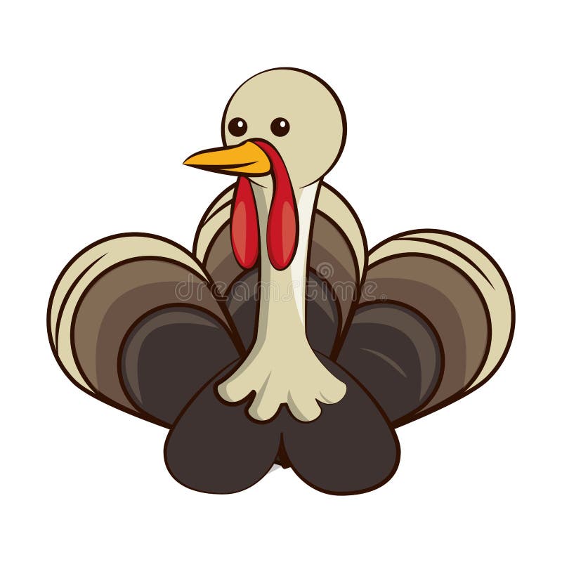 Turkey Bird Animal Thanksgiving Character Stock Vector - Illustration ...