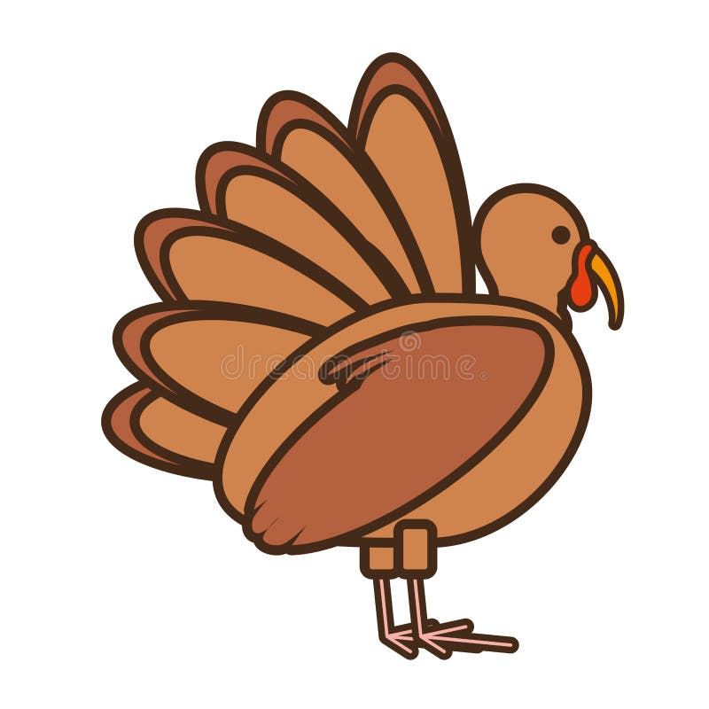 Turkey Bird Thanksgiving Icon Stock Vector - Illustration of icon, bird ...