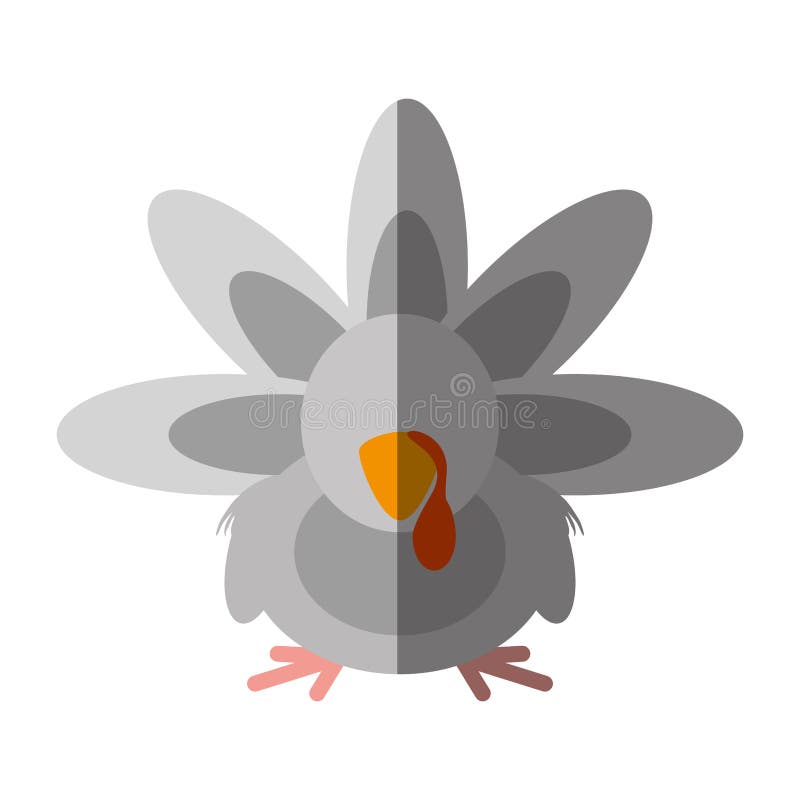 Turkey Bird Thanksgiving Icon Stock Vector - Illustration of seasonal ...