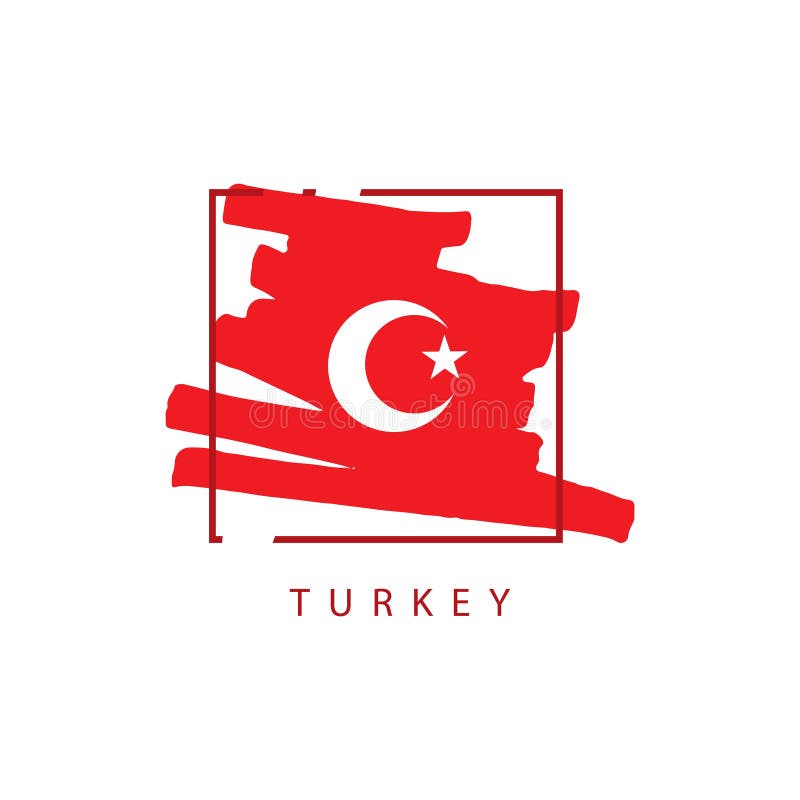 Turkey Brush Logo Vector Design Illustration Stock Vector ...
