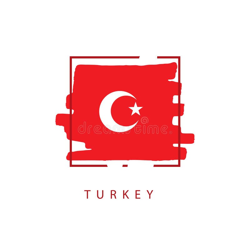 Turkey Brush Logo Vector Design Illustration Stock Vector ...