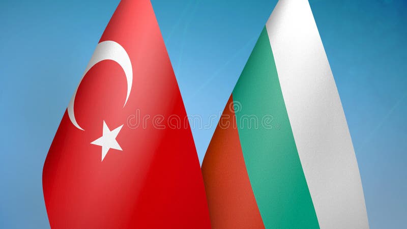 Turkey and Bulgaria Two Flags Stock Illustration - Illustration of ...