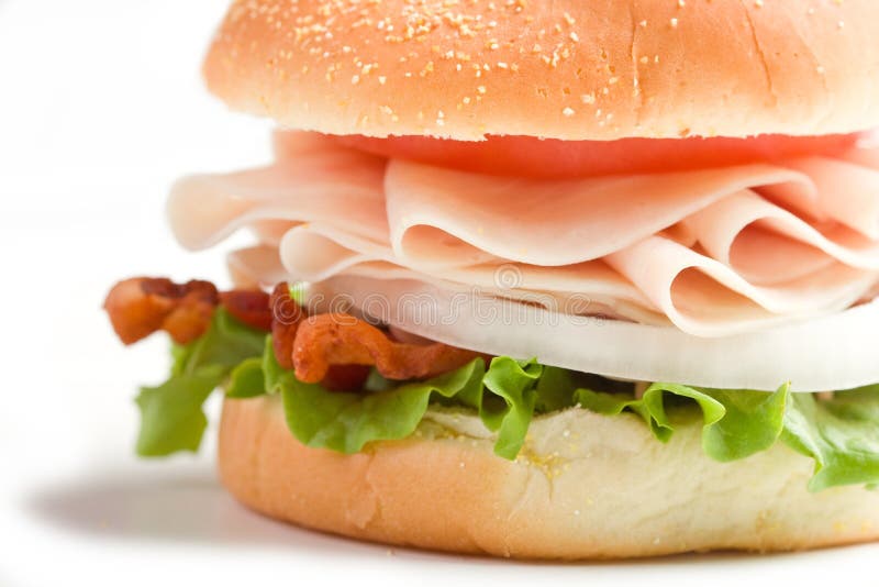 Turkey on Bun stock image. Image of tomato, food, deli - 8193659