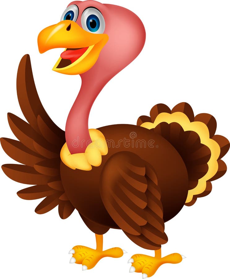 Turkey cartoon stock vector. Illustration of limb, animal - 29184904