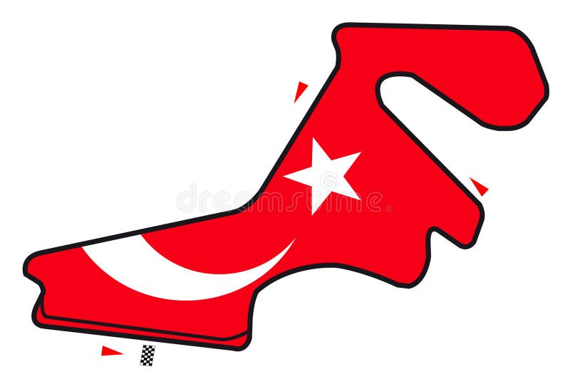 Turkey circuit: Formula 1 stock vector. Illustration of circuit - 5602768