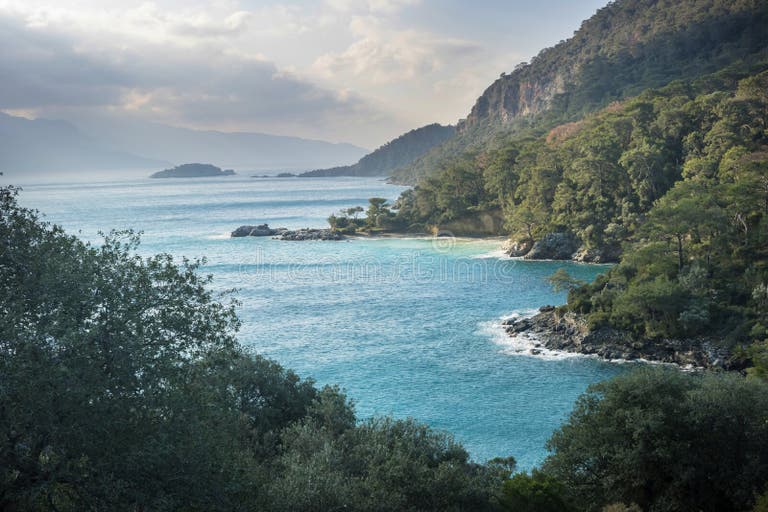 Turkey coast stock image. Image of lagoon, harbour, beach - 248346515