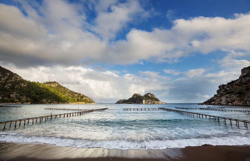 Turkey coast stock image. Image of coast, silhouette - 135985495