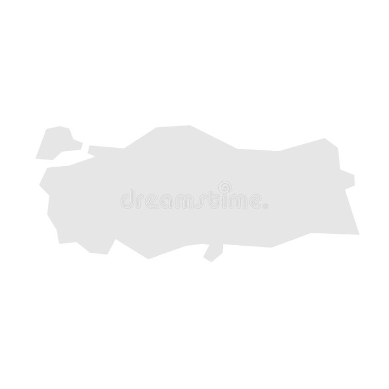 Turkey Vector Country Map in Three Levels of Smoothness Stock Vector ...
