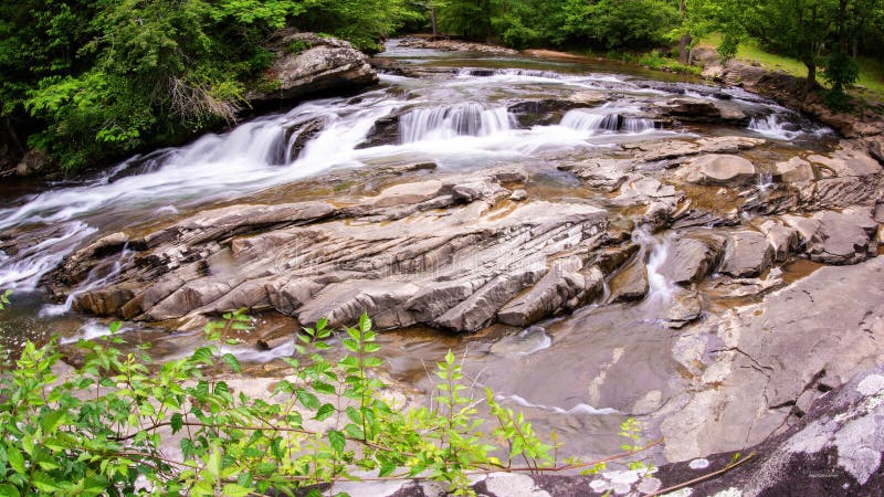 Creek Waterfall in the Spring 2 Stock Photo - Image of stream, rapid ...