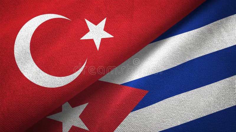 Turkey and Cuba two flags stock illustration. Illustration of flags ...