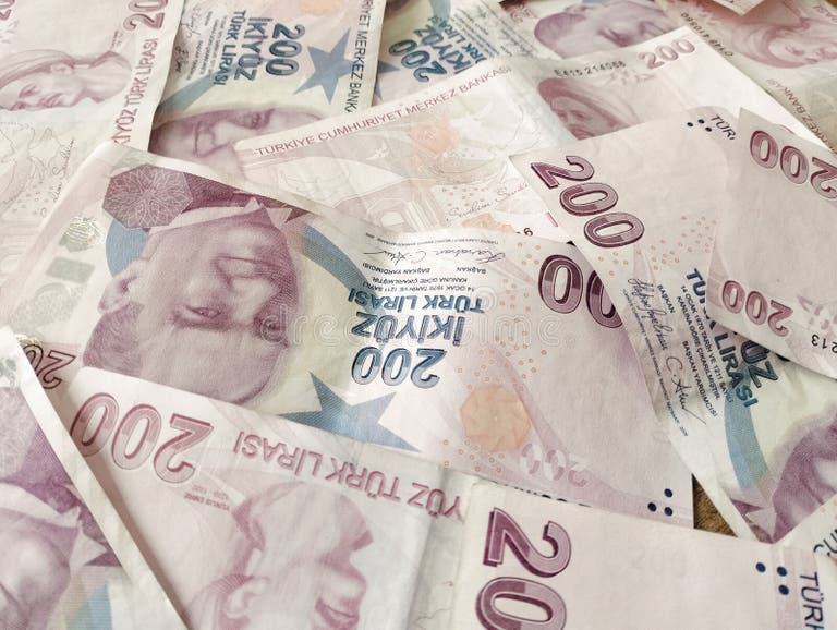 Turkey Currency Counting and Sorting Stock Image - Image of money, wads ...