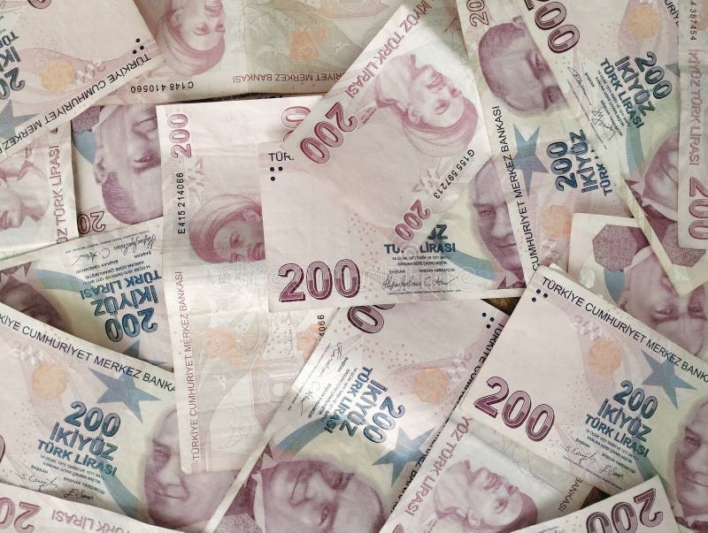 Turkey Currency Counting and Sorting Stock Photo - Image of currency ...