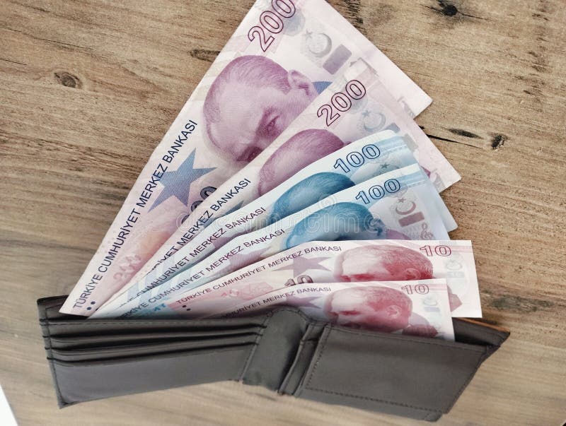Turkey Currency Counting and Sorting Stock Photo - Image of income ...