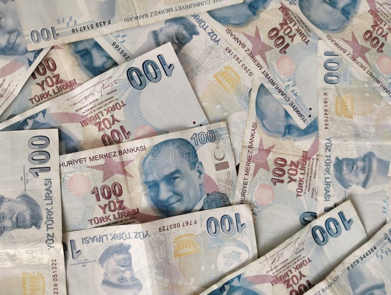 Turkey Currency Counting and Sorting Stock Photo - Image of finances ...